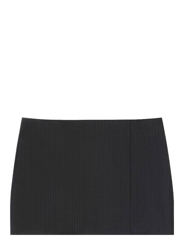 GIVENCHY Givenchy Mini Skirt in Wool with Vertical Stripes